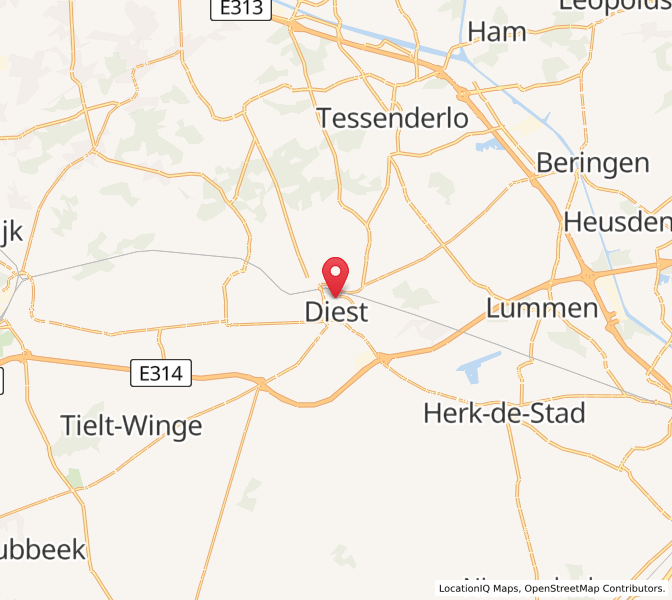Diest, Région Flamande Heures de lever et de coucher du soleil