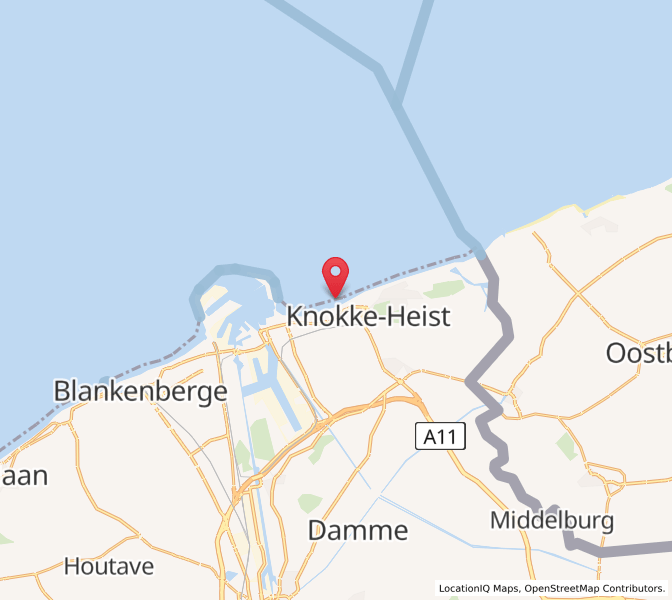 Knokke-Heist, Région Flamande Heures de lever et de coucher du soleil