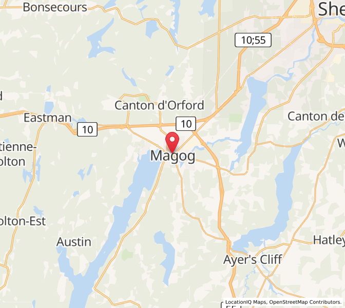 Magog, Québec Heures de lever et de coucher du soleil