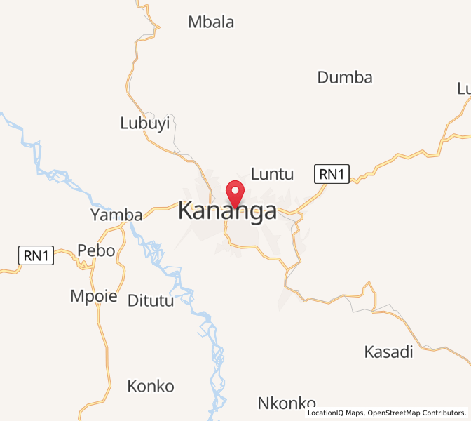 Kananga, Kasai-Central Heures de lever et de coucher du soleil