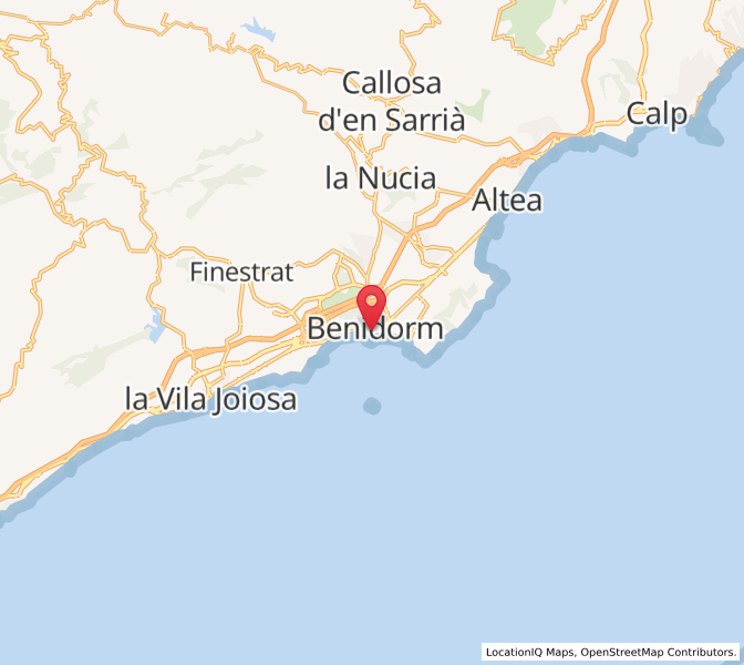 Benidorm, Communauté valencienne lever et coucher du soleil