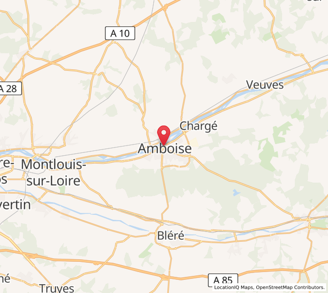 Amboise, Centre Heures de lever et de coucher du soleil