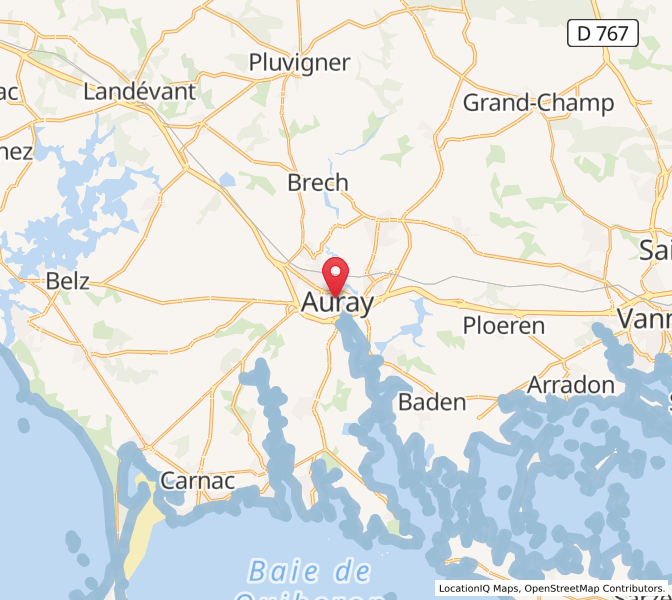 Auray, Bretagne Heures de lever et de coucher du soleil