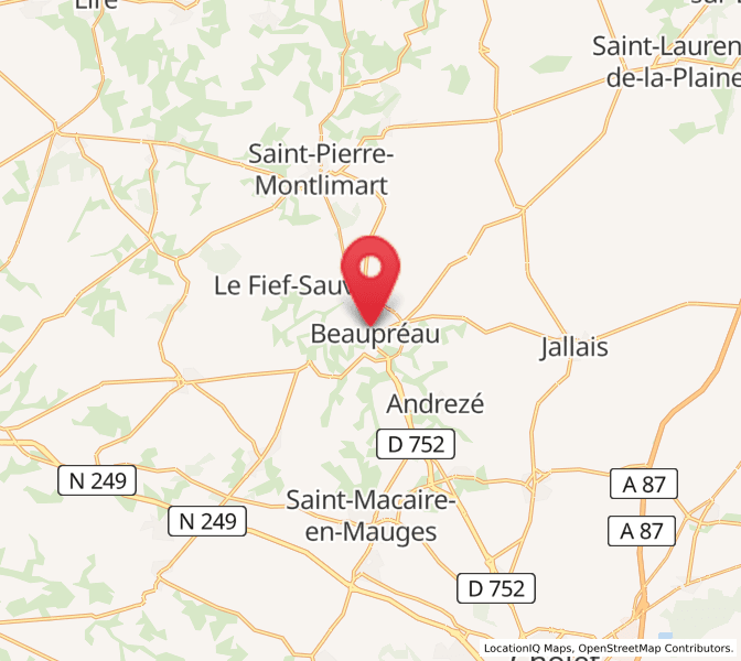 Beaupréau, Pays de la Loire Heures de lever et de coucher du soleil