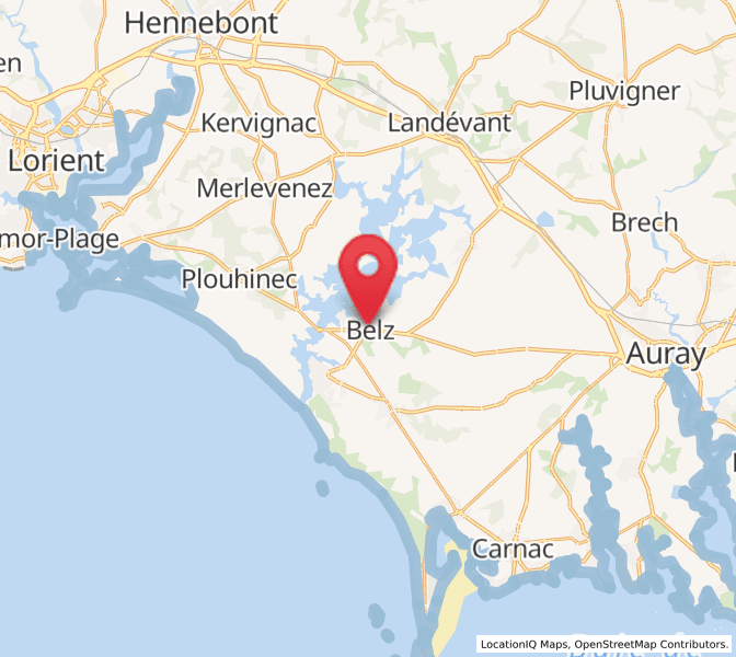 Belz, Bretagne Heures de lever et de coucher du soleil