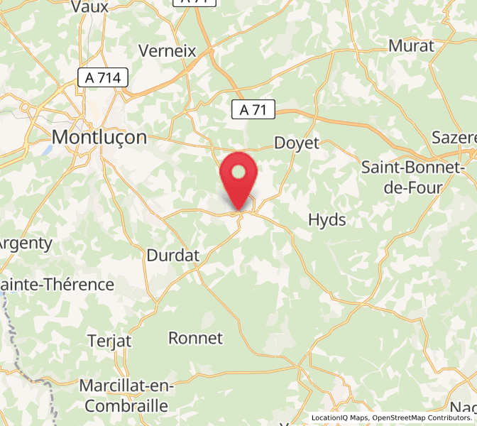 Commentry, Auvergne-Rhône-Alpes lever et coucher du soleil