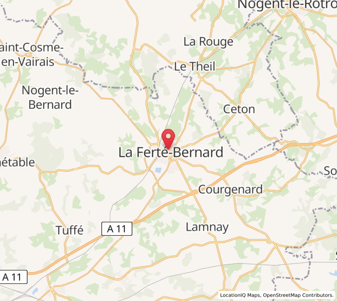La Ferté-Bernard, Pays de la Loire lever et coucher du soleil