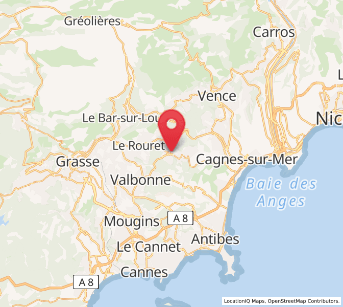 Roquefort-les-Pins, Provence-Alpes-Côte d'Azur lever & coucher de soleil