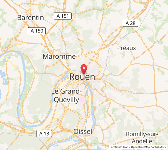 Rouen, Normandie Heures de lever et de coucher du soleil