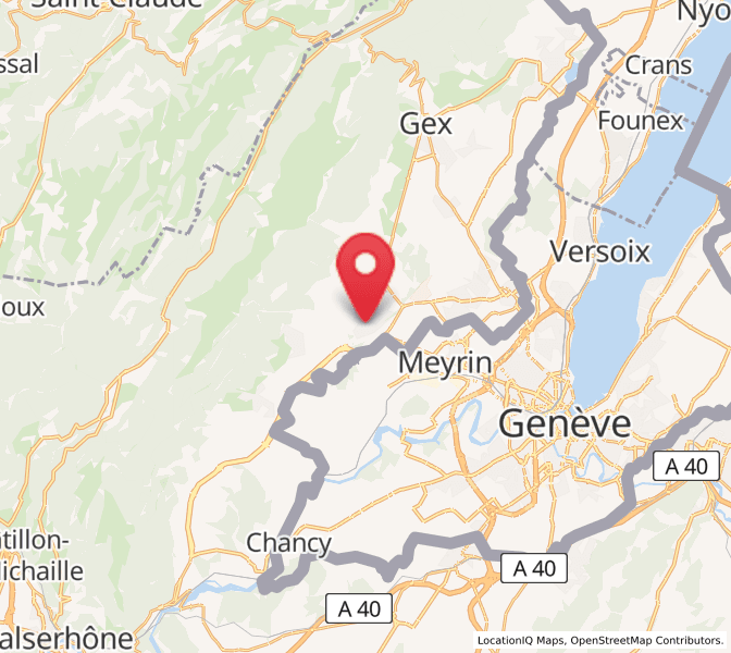 Saint-Genis-Pouilly, Auvergne-Rhône-Alpes lever et coucher du soleil