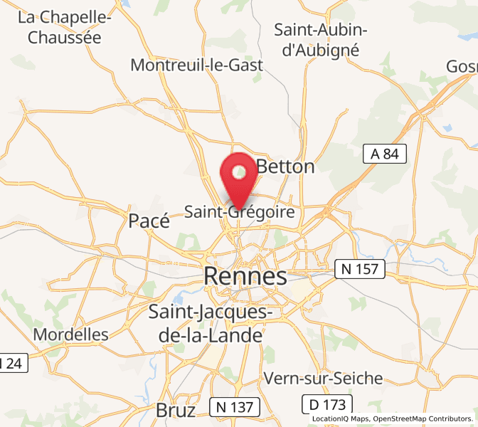 Saint-Grégoire, Bretagne Heures de lever et de coucher du soleil