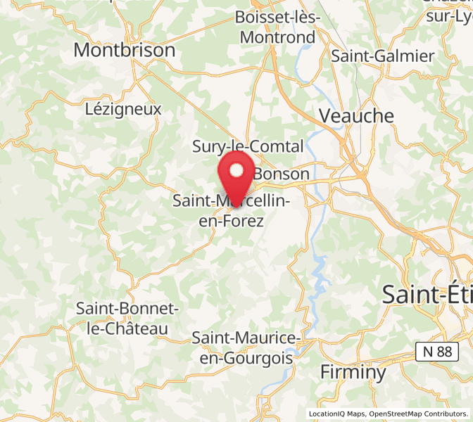 Saint-Marcellin-en-Forez, Auvergne-Rhône-Alpes lever & coucher de soleil