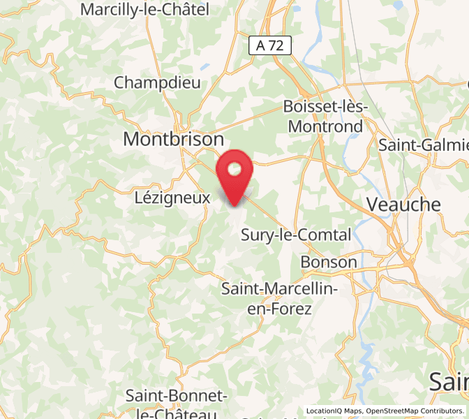 Saint-Romain-le-Puy, Auvergne-Rhône-Alpes lever et coucher du soleil