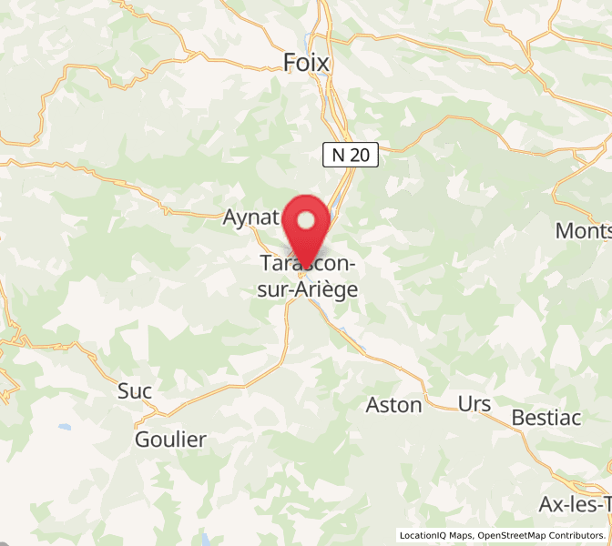 Tarascon-sur-Ariège, Occitanie lever et coucher du soleil