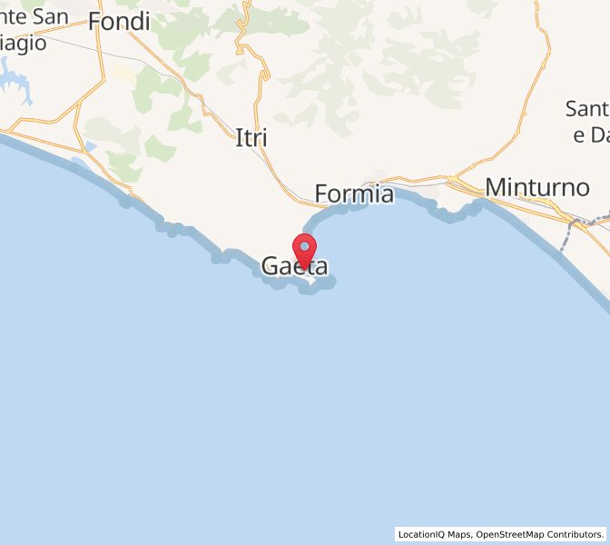 Gaète, Lazio Heures de lever et de coucher du soleil