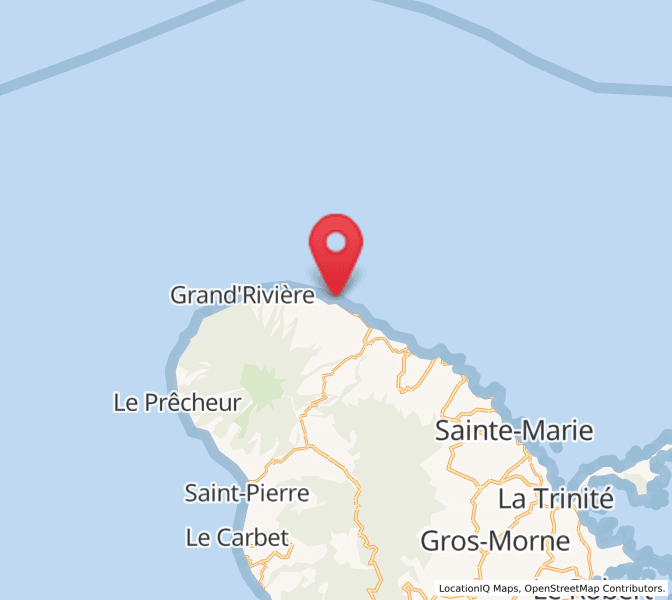 Bourg de la Basse Pointe, Martinique lever et coucher du soleil