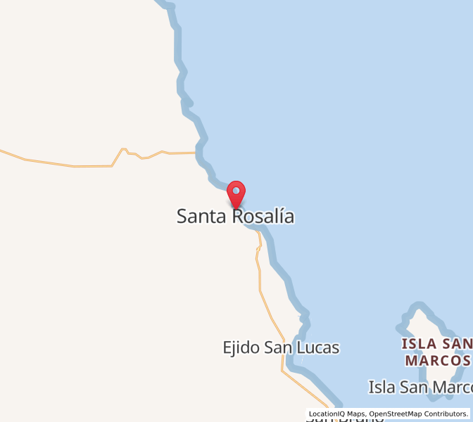 Santa Rosalía, Baja California Sur lever et coucher du soleil