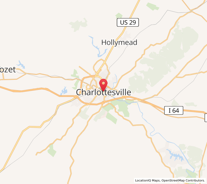 Map of Charlottesville, Virginia