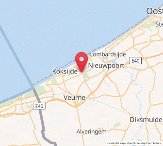 Oostduinkerke, Région Flamande lever et coucher du soleil