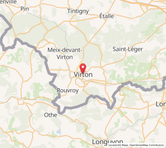 Virton, Région Wallonne Heures de lever et de coucher du soleil