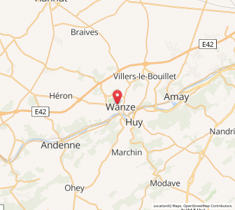 Wanze, Région Wallonne Heures de lever et de coucher du soleil