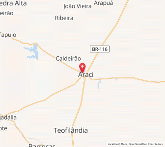 Araci, Bahia Heures de lever et de coucher du soleil