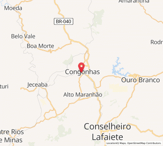 Congonhas, Minas Gerais Heures de lever et de coucher du soleil