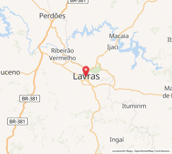 Lavras, Minas Gerais Heures de lever et de coucher du soleil