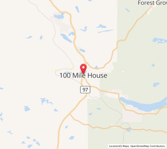 100 Mile House, Colombie-Britannique lever et coucher du soleil