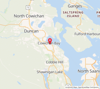 Cowichan Bay, Colombie-Britannique lever et coucher du soleil