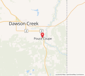 Pouce Coupe, Colombie-Britannique lever et coucher du soleil