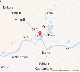 Nioki, Mai-Ndombe Heures de lever et de coucher du soleil