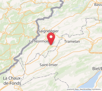 Les Breuleux, Jura Heures de lever et de coucher du soleil