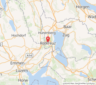 Rotkreuz, Zug Heures de lever et de coucher du soleil