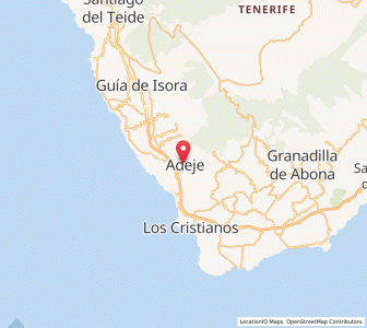 Adeje, Îles Canaries Heures de lever et de coucher du soleil