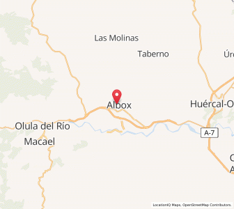 Albox, Andalousie Heures de lever et de coucher du soleil