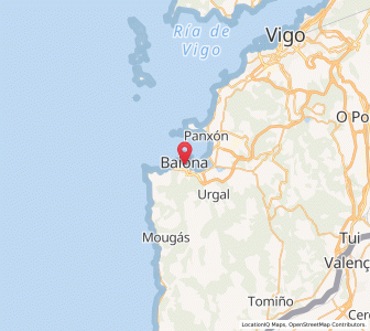 Baiona, Galice Heures de lever et de coucher du soleil