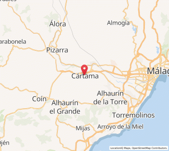 Cártama, Andalousie Heures de lever et de coucher du soleil