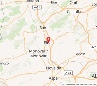 Elda, Communauté valencienne Heures de lever et de coucher du soleil