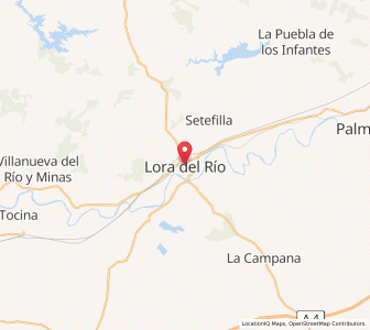 Lora del Río, Andalousie Heures de lever et de coucher du soleil