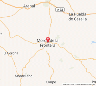 Morón de la Frontera, Andalousie lever et coucher du soleil