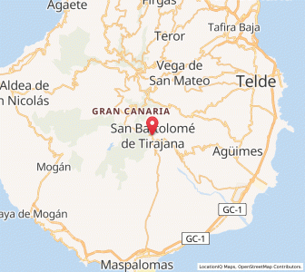 San Bartolomé de Tirajana, Îles Canaries lever et coucher du soleil