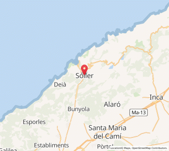 Sóller, Îles Baléares Heures de lever et de coucher du soleil