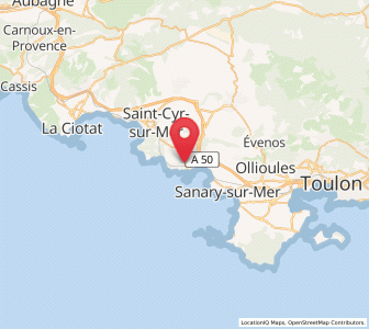 Bandol, Provence-Alpes-Côte d'Azur lever et coucher du soleil