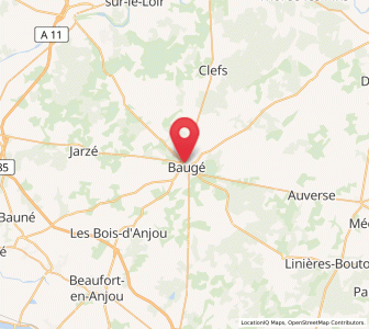 Baugé-en-Anjou, Pays de la Loire lever et coucher du soleil