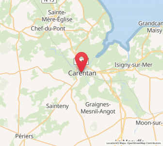 Carentan, Normandie Heures de lever et de coucher du soleil