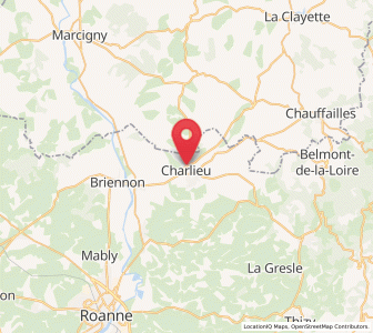 Charlieu, Auvergne-Rhône-Alpes lever et coucher du soleil