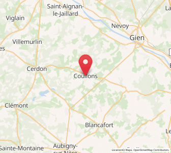 Coullons, Centre Heures de lever et de coucher du soleil