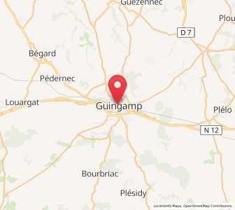 Guingamp, Bretagne Heures de lever et de coucher du soleil