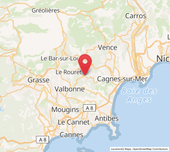 Roquefort-les-Pins, Provence-Alpes-Côte d'Azur lever & coucher de soleil